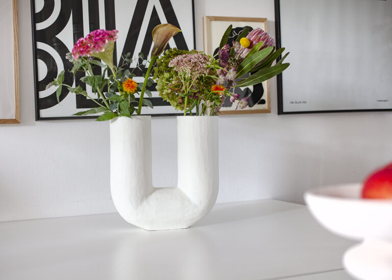Vase in U-Form als DIY - makajumy.de